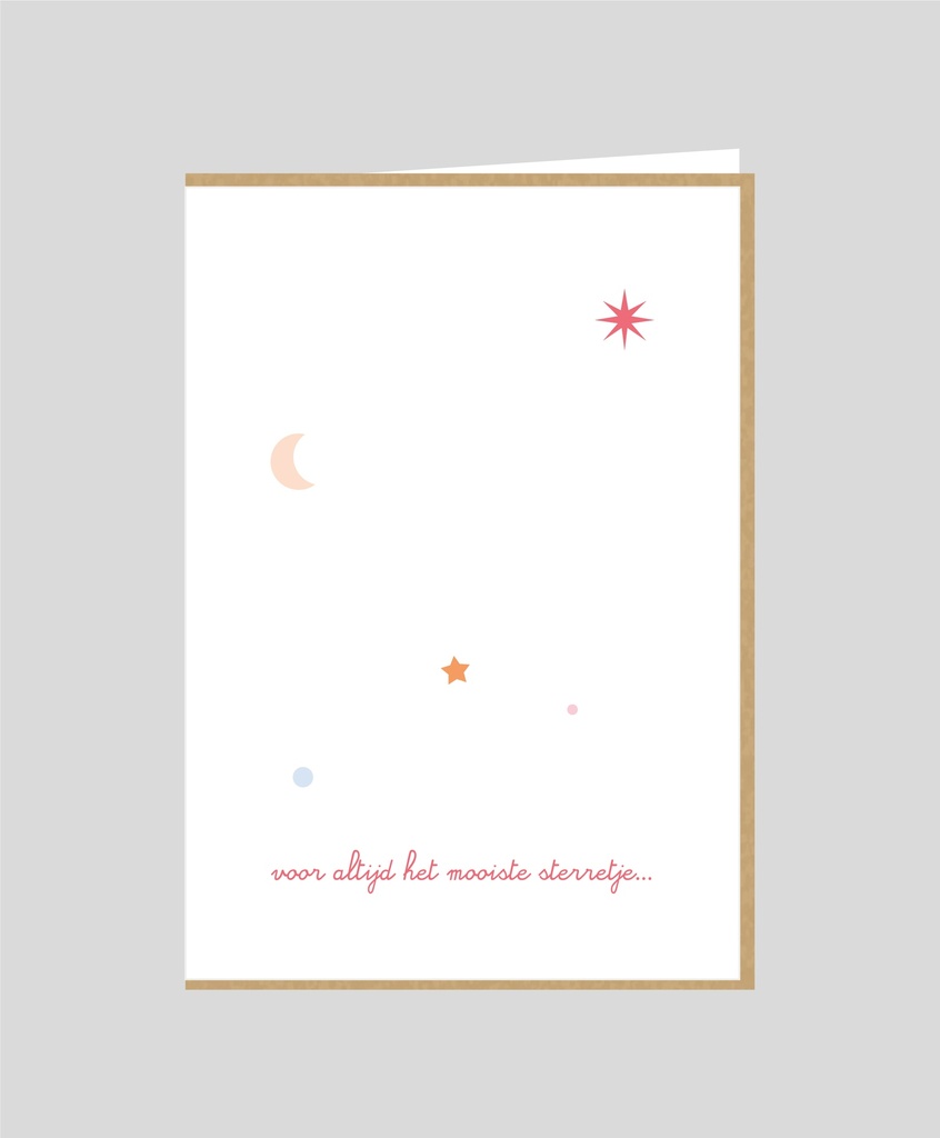 Voor altijd het mooiste sterretje | Mailboxcards