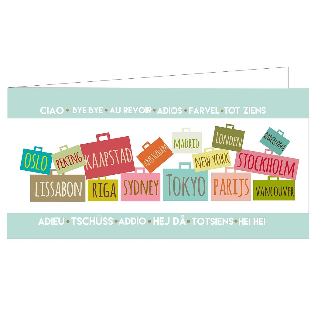ciao - bye bye - au revoir - adios - farvel - tot ziens | Mailboxcards