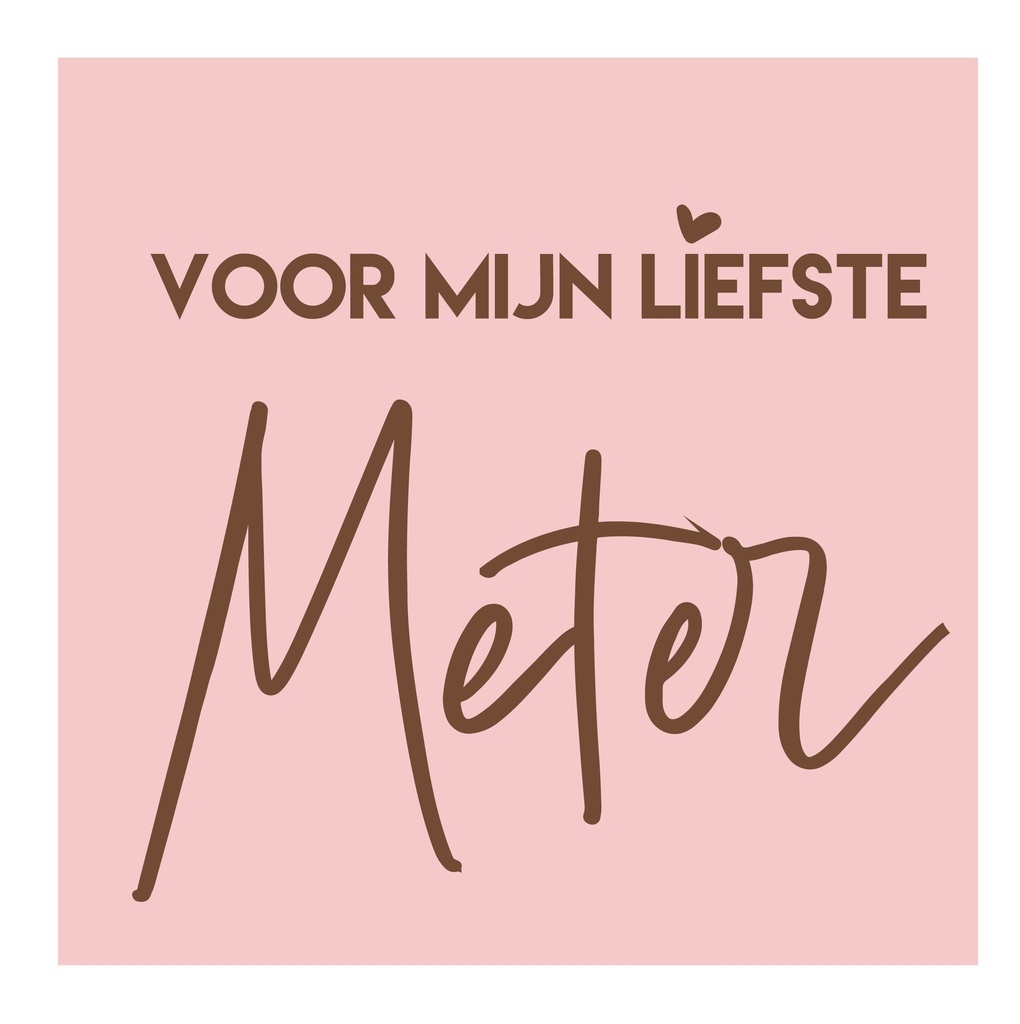 doosje ongevuld Voor de liefste meter | Mailboxcards