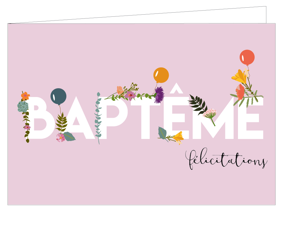 Baptême félicitations | Mailboxcards