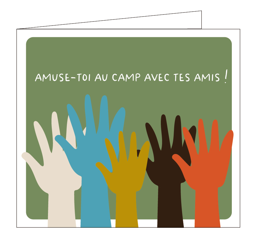 Amuse-toi bien au camp avec tes amis ! | Mailboxcards